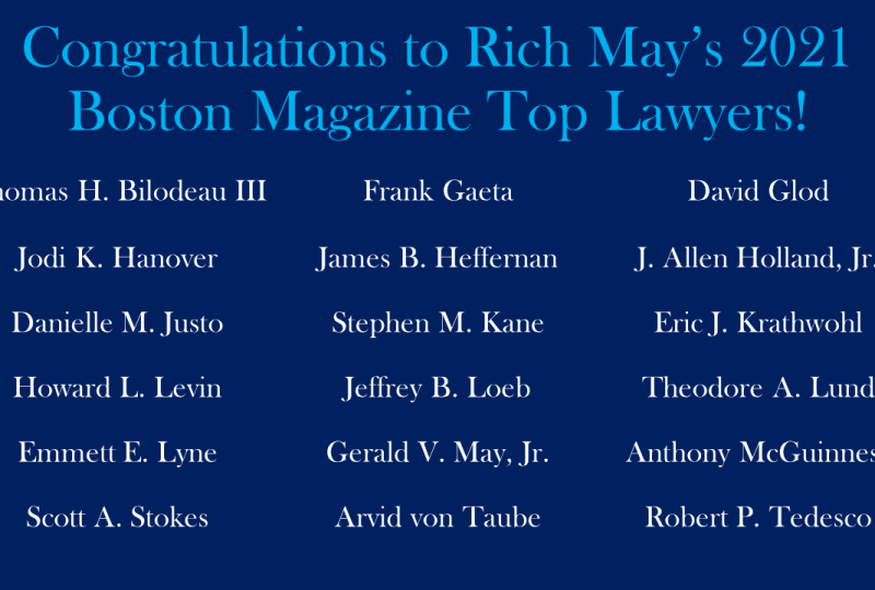 Robert P. Tedesco - Rich May, P.C.